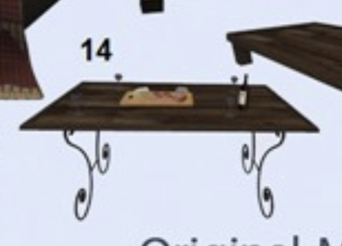 Second Life Marketplace - .:Bee Designs:. SB Cabin gacha Dinning Table