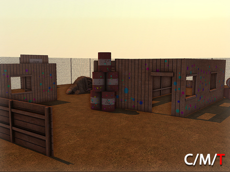 Second Life Marketplace - "Killer's" PaintBall Arena Props Set