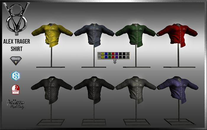 Second Life Marketplace - DEMO+V8-SHOP-ALEX TRAGER-SHIRT+
