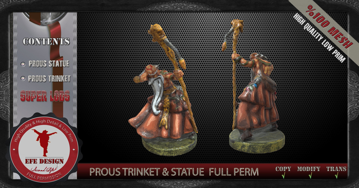 Second Life Marketplace - Prous Statue & Prous Trinket Full Permission ...