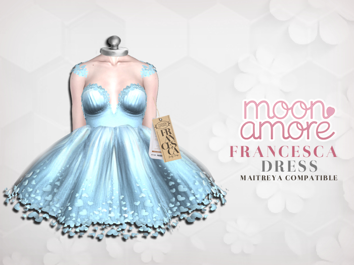 Second Life Marketplace - :Moon Amore: Francesca Dress / SKY