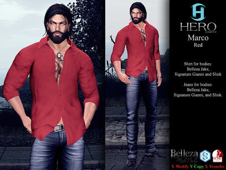 Second Life Marketplace - HERO - Marco Outfit FATPACK