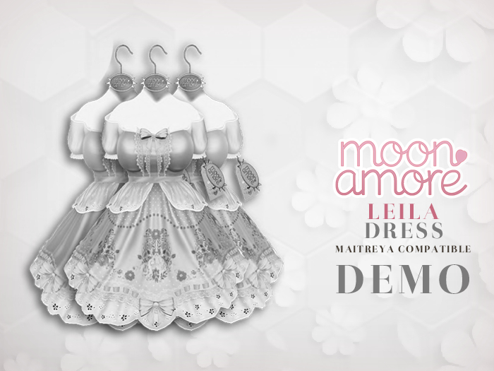 Second Life Marketplace - :Moon Amore: Leila Dress (DEMO)