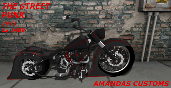 Second Life Marketplace - the street punk chopper