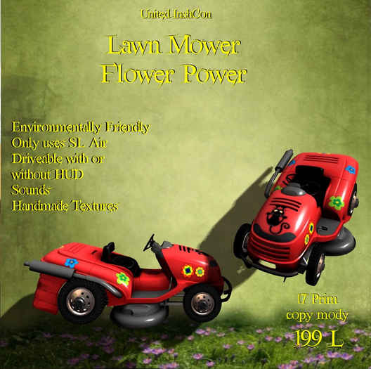 Second Life Marketplace - *UI* Lawn Mower Flower Power v