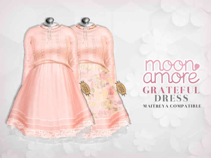 Second Life Marketplace - :Moon Amore: Grateful Outfit / Rose