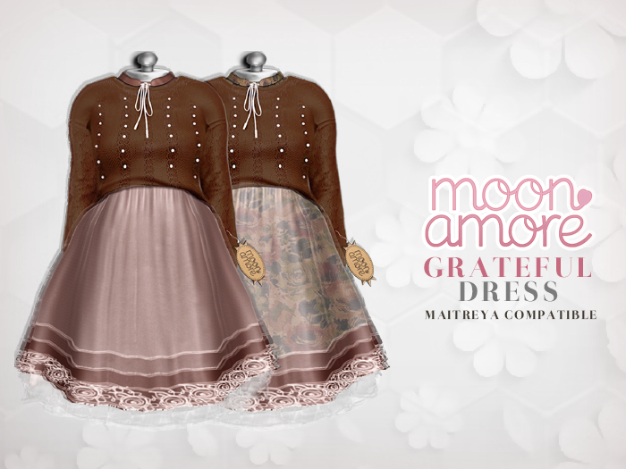 Second Life Marketplace - :Moon Amore: Grateful Outfit / Chocolate
