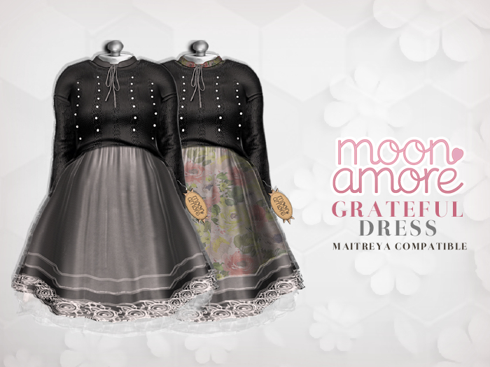 Second Life Marketplace Moon Amore Grateful Outfit Coal