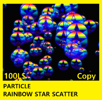 Second Life Marketplace - PARTICLE MAGIC RAINBOW STAR SCATTER