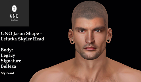 Second Life Marketplace - GNO Jason Shape - Lelutka Skyler Head 1.2 (2. ...