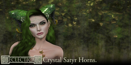 Second Life Marketplace - Eclectica Crystal Satyr Horns- Fatpack Version