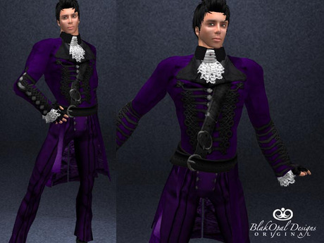 Second Life Marketplace - Vanguard Pirate Outfit - Purple
