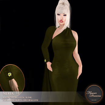 Second Life Marketplace - .:FlowerDreams:.Neria - olive