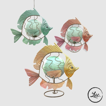 Second Life Marketplace - (Luc.) Dollar Fish Candle Holder