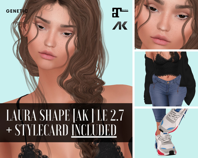 Second Life Marketplace - [GENETIC] LAURA SHAPE [AK] Limited Edition