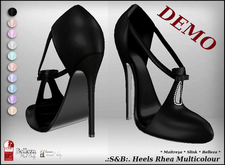 Second Life Marketplace - .:S&B:. Heels Rhea Multicolour Demo