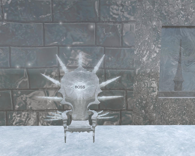 Second Life Marketplace - Frozen Ice Boss Throne Fantasy Animated 22 Sits