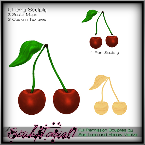 Second Life Marketplace - the Sculptorian Full Permission Cherry Sculpt ...