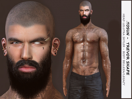 Second Life Marketplace - .TOSUN - Trevor Shape - HEAD SKYLER