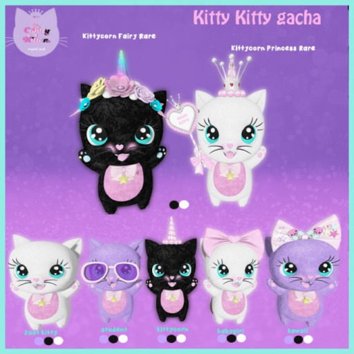 Second Life Marketplace - *CK* Kitty Kitty gacha kittycorn princess ...