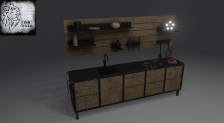 Second Life Marketplace - Detroit Kitchen Full Perm Mesh