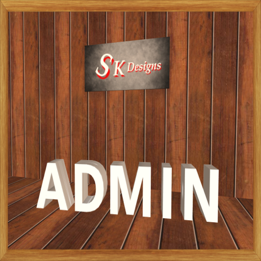 Second Life Marketplace - SK DESIGNS - "Admin" 3D SIGN (Letters ONLY)