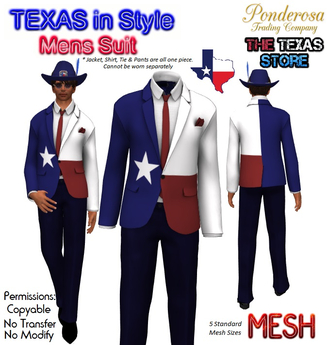 Second Life Marketplace - TEXAS in Style Mens Suit