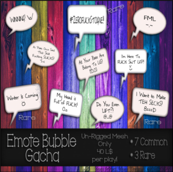 Second Life Marketplace - [QE] Emote Bubbles /FML/