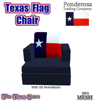 Second Life Marketplace - Texas Flag Chair