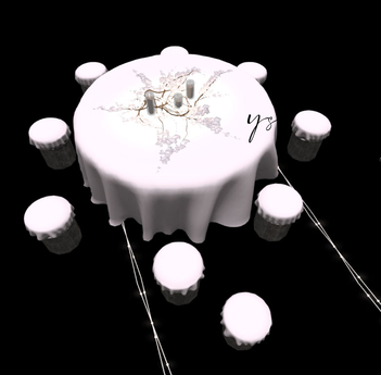 Second Life Marketplace - [Since1975] Wedding Gacha - Table & Stool Set