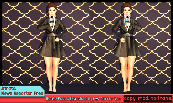 Second Life Marketplace - .litrato. News Reporter Free *GG*