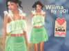 Second Life Marketplace - !gO! Wilma GREEN - SKIRT OUTFIT (B. Freya)