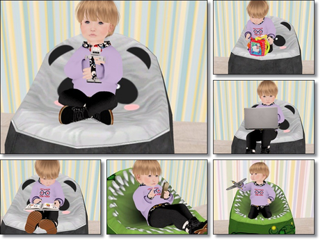 Second Life Marketplace - Beanbag Baby-Kids