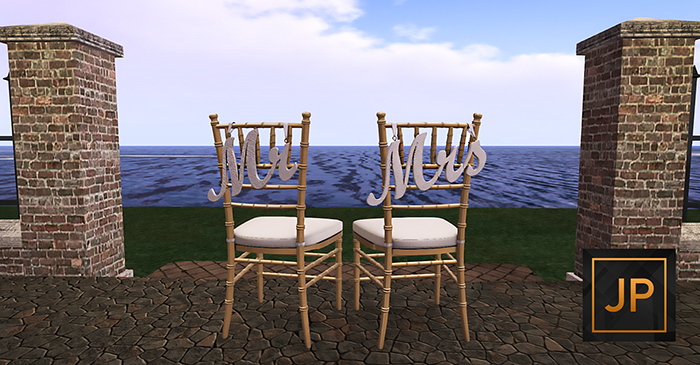 Second Life Marketplace - The Loft - Wedding Reception Chair - Mrs Gold ...