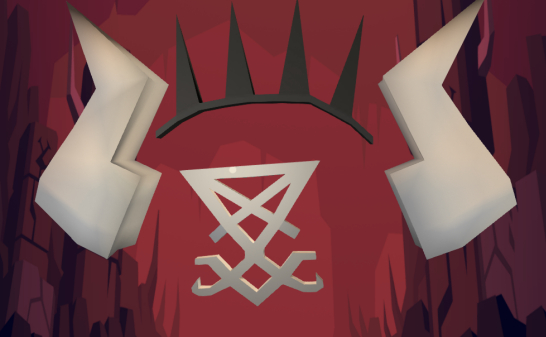 Second Life Marketplace - (Helltaker)Lucifer Crown & Horns