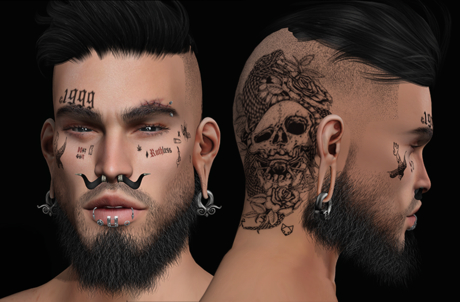 Second Life Marketplace - ::LD:: Face Tattoo ::Ruthless + BOM