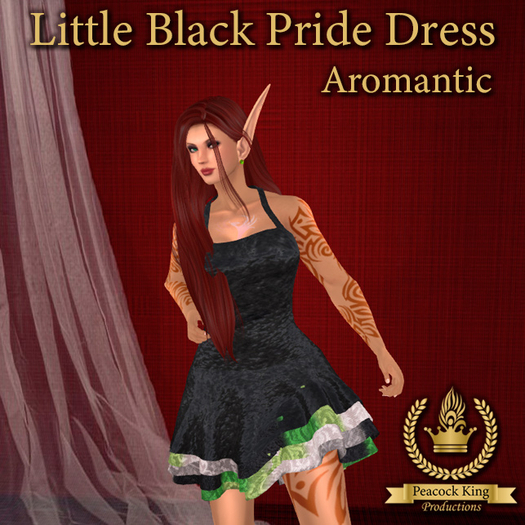 Second Life Marketplace - (PKP) LIttle Black Pride Dress - Aromantic
