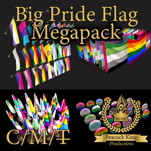 Second Life Marketplace - (PKP) 2020 Big Pride Flag Megapack