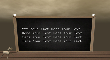 Second Life Marketplace - Text Message Board - Channel 36 - V1
