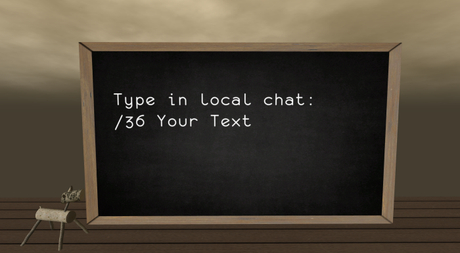 Second Life Marketplace - Text Message Board - Channel 36 - V2