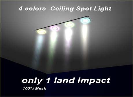Second Life Marketplace - 4 color spotlights only 1 Land Impact