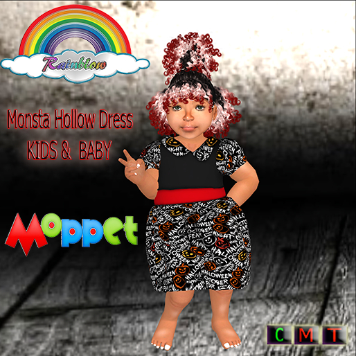 Second Life Marketplace - ((RBS)) Monsta Hollow Dress MOPPET KIDS & Baby