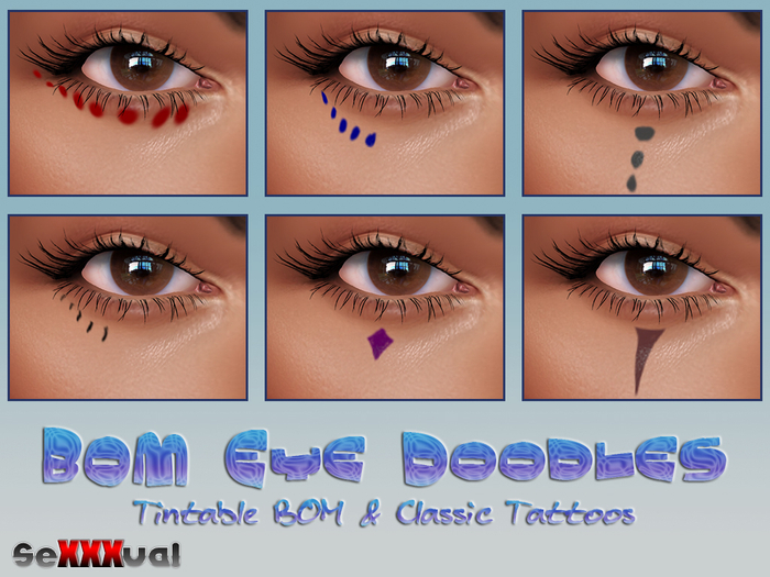 Second Life Marketplace - SeXXXual - BOM Eye Doodles