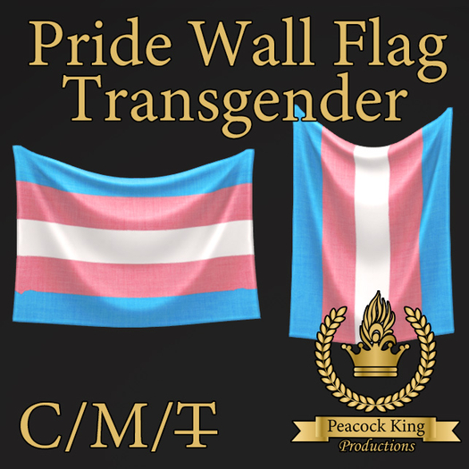 Second Life Marketplace - (PKP) Transgender Pride Wall Flags
