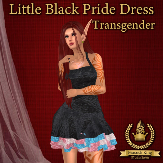 Second Life Marketplace - (PKP) LIttle Black Pride Dress - Transgender