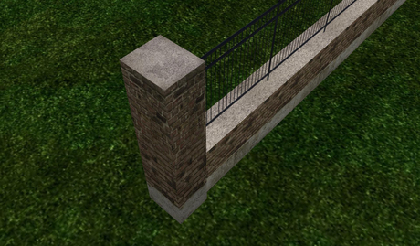 Second Life Marketplace - GM Brick 30 m Fence 3p MP03
