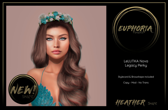 Second Life Marketplace - EUPHORIA Shapes - HEATHER Shape ( LeLUTKA ...