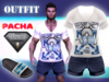 Second Life Marketplace - AESTHETIC- Pacha Dubai -outfit_ Superm_white_Blue