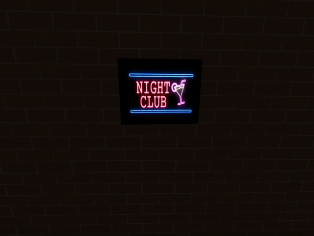 Second Life Marketplace - Nightclub sign