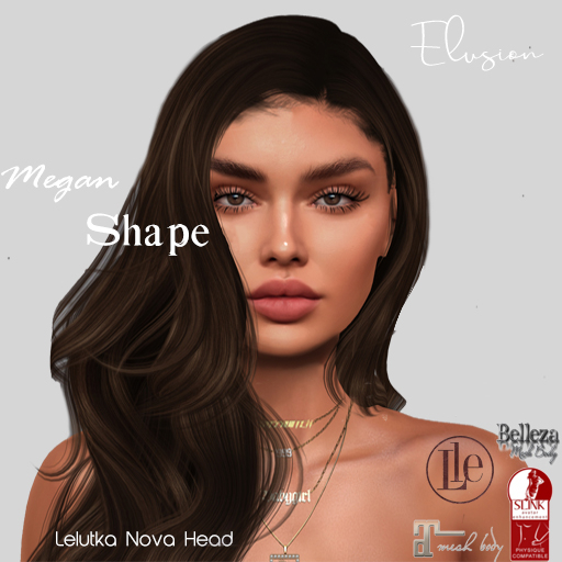 Second Life Marketplace - Megan Shape / Lelutka Nova Head /Maitreya ...